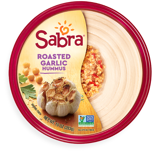 Download ﻿roasted Garlic Hummus - Sabra Garlic Hummus - Full Size PNG ...