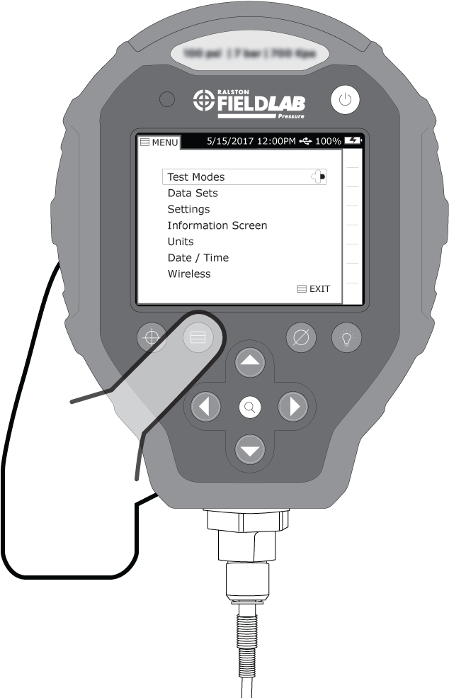 Download To Activate The Test Mode, Open The Menu By Pressing - Gadget ...
