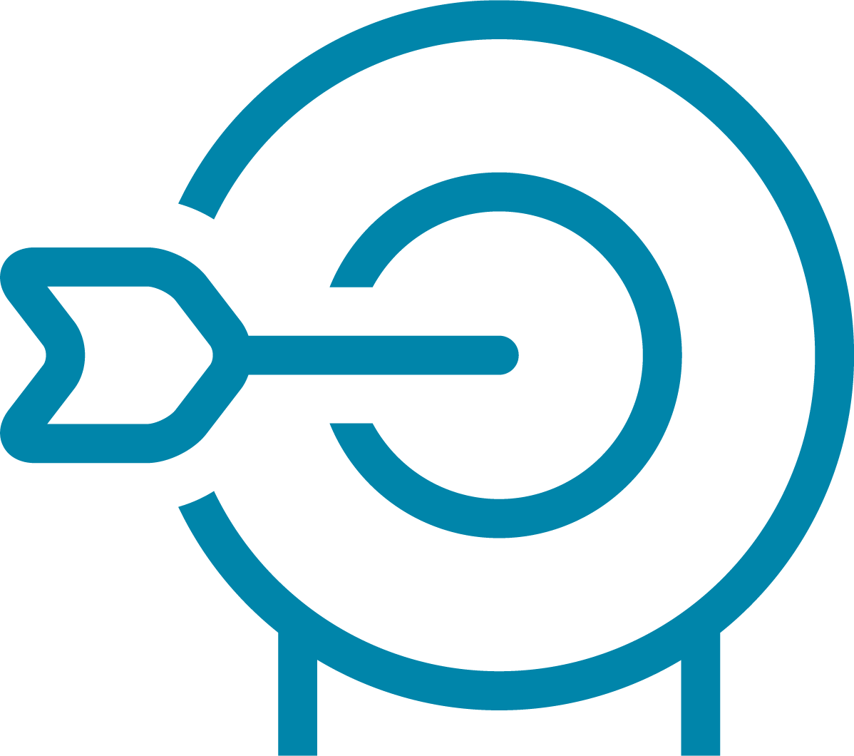 Download Blue Target Icon - Circle - Full Size PNG Image - PNGkit