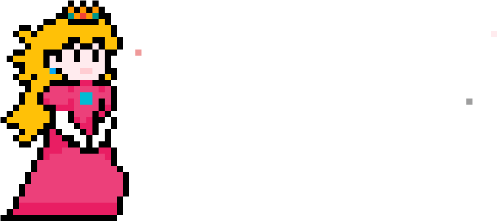 Download Princess Peach - 8 Bit Peach - Full Size PNG Image - PNGkit