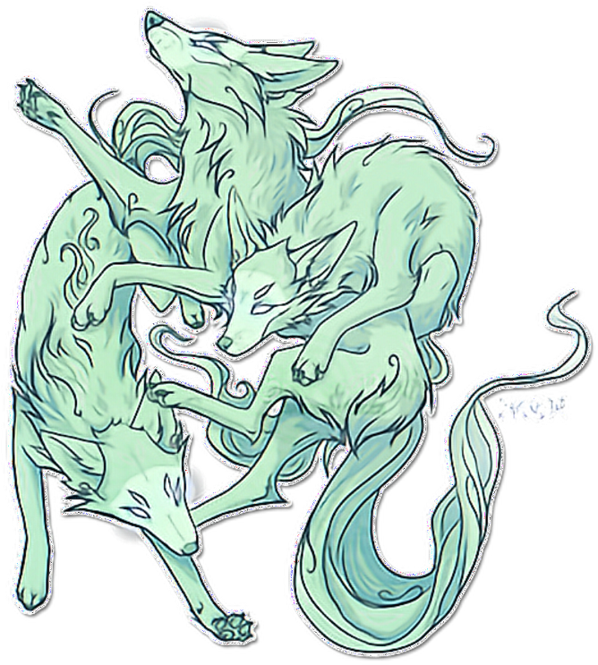 Download Wolves Ghostwolves Green - Illustration - Full Size PNG Image ...