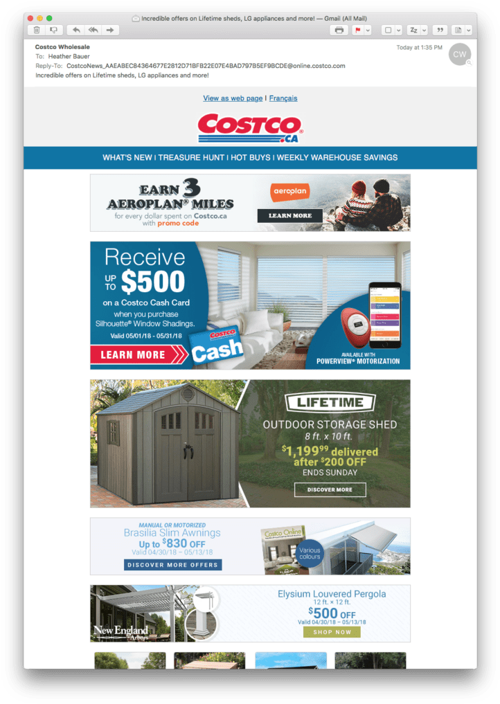 Download Transparent Two Email Header Images Designed For Costco's May ...