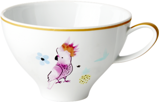 Download Porcelain Teacup With Cockatoo Print By Rice Dk - Cup - Full ...