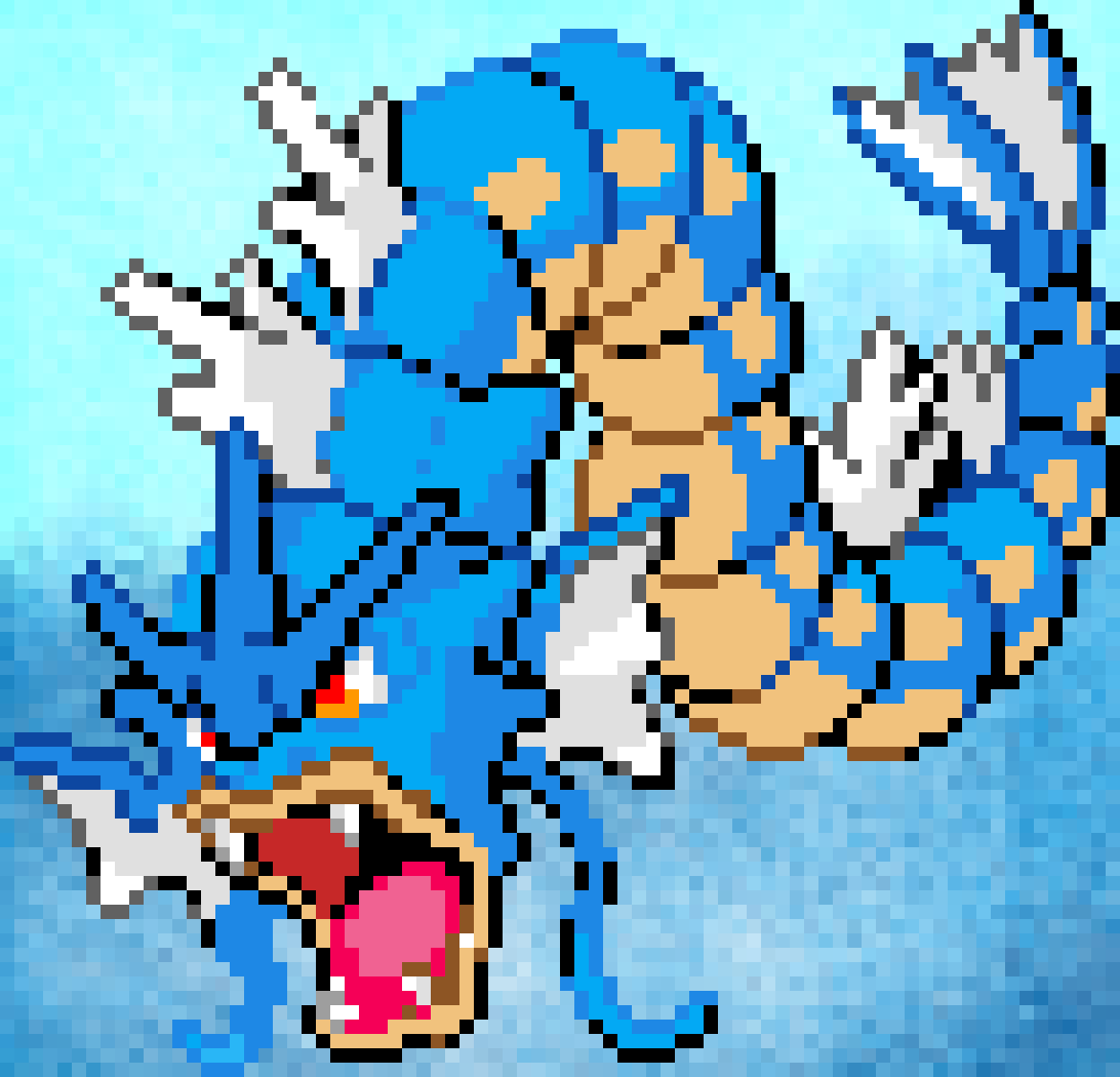 Download Gyarados Pixel Art - Pokemon Pixel Art Gyarados - Full Size ...