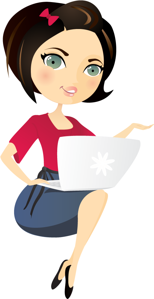 Download Girls Clipart Laptop - Clip Art - Full Size PNG Image - PNGkit