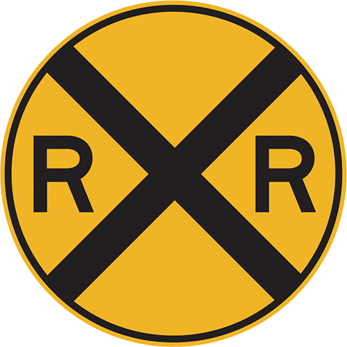 Download Advance Warning Sign - Traffic Signs Railroad Crossing - Full ...