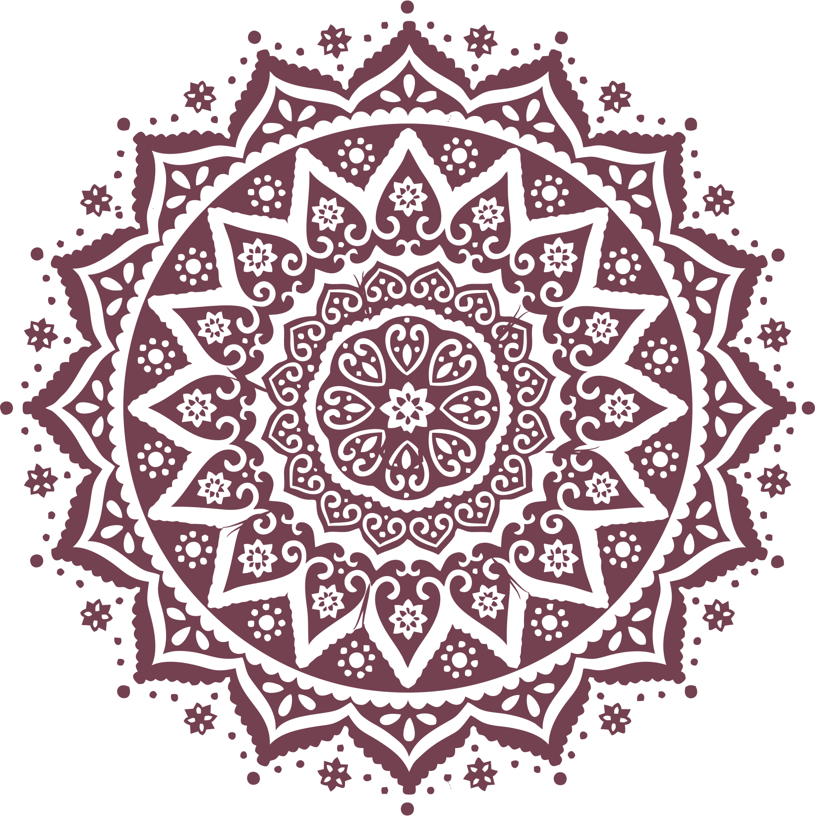 Download Design - Indian Patterns Black And White - Full Size PNG Image ...