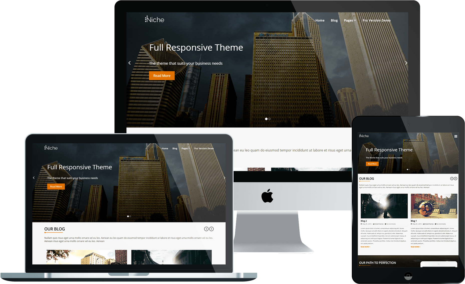 Download Niche Business Wordpress Theme - Tablet Computer - Full Size PNG Image - PNGkit