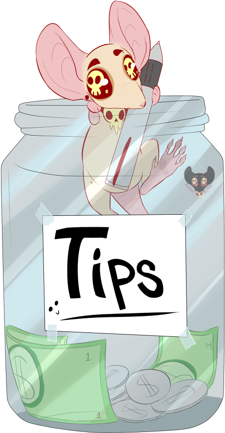 Download Will Draw For Tips - Cartoon - Full Size PNG Image - PNGkit