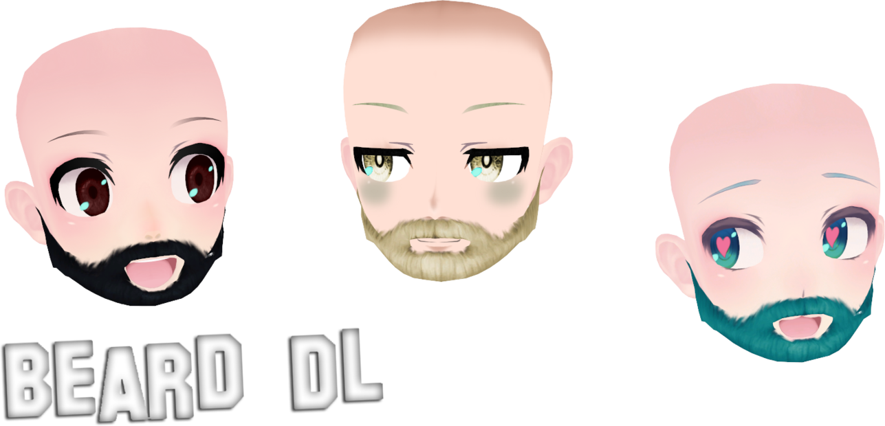 Download Mmd Part Dl Beard By Cylops On - Mmd Male Facial Hair - Full ...