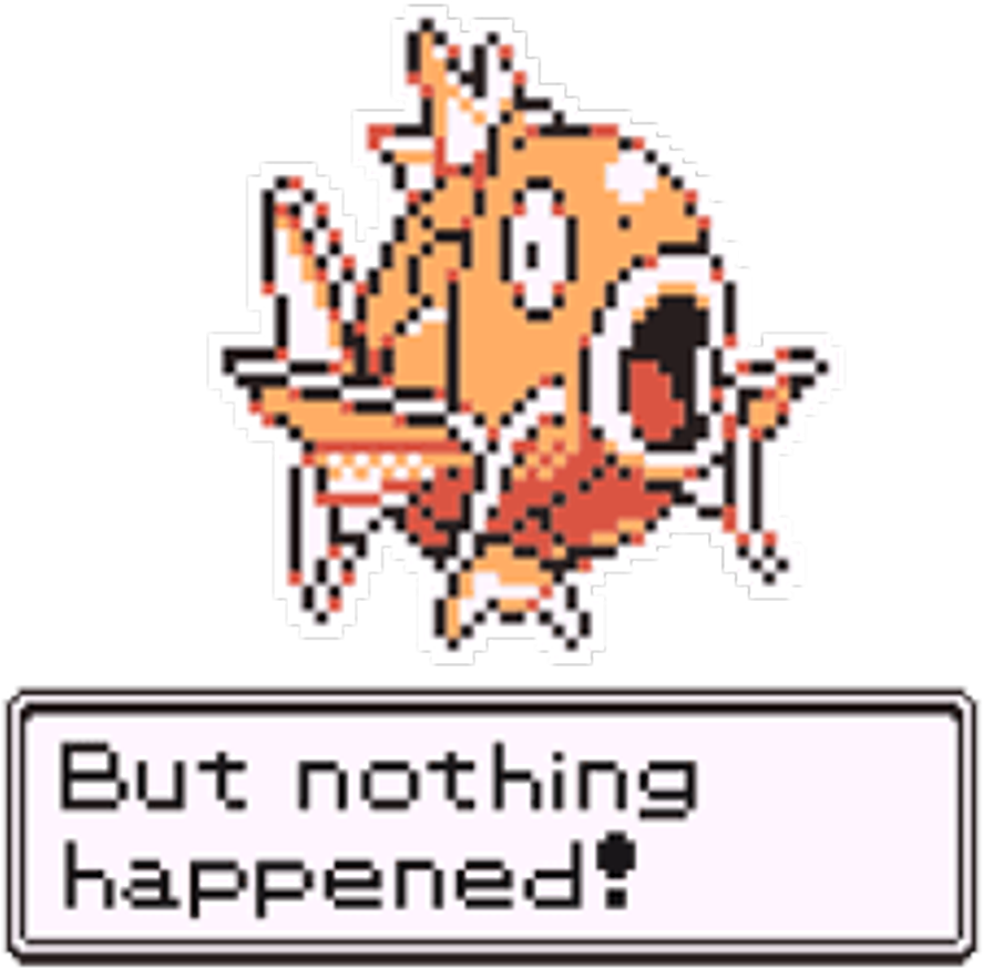 Download #pokemon #magikarp #freetoedit - But Nothing Happened Pokemon ...