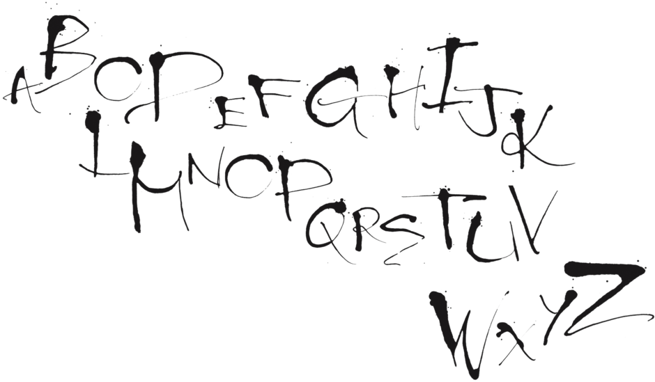 Download Alphabet - Calligraphy - Full Size PNG Image - PNGkit