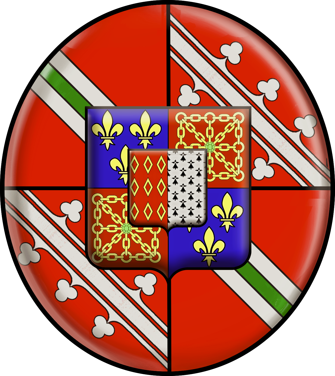 Download Armes Du Cardinal Louis René Édouard De Rohan - Circle - Full ...