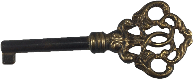Download Transparent Hand Aged Solid Brass Key - Old Style Keys - PNGkit