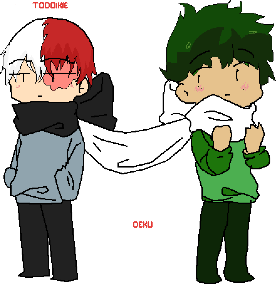 Download Todoroki And Deku - Cartoon - Full Size PNG Image - PNGkit