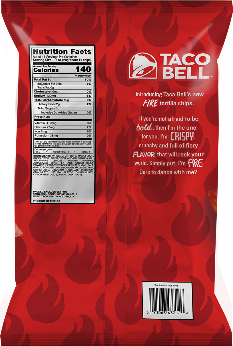 Download Taco Bell Tortilla Chips - Cosmetics - Full Size PNG Image ...