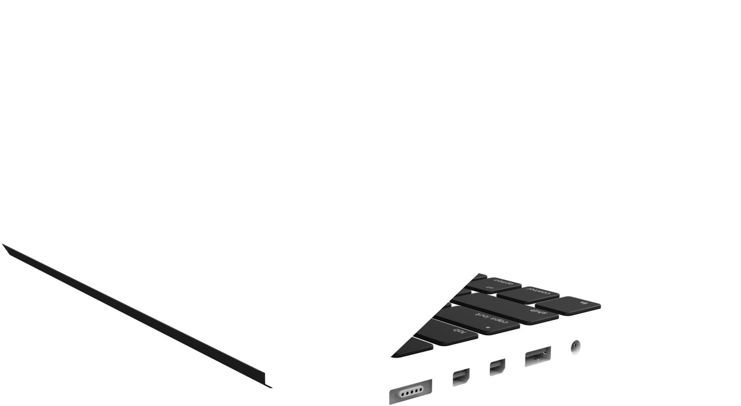 Download Macbook Pro 13 Inch Skin - Musical Keyboard - Full Size PNG ...