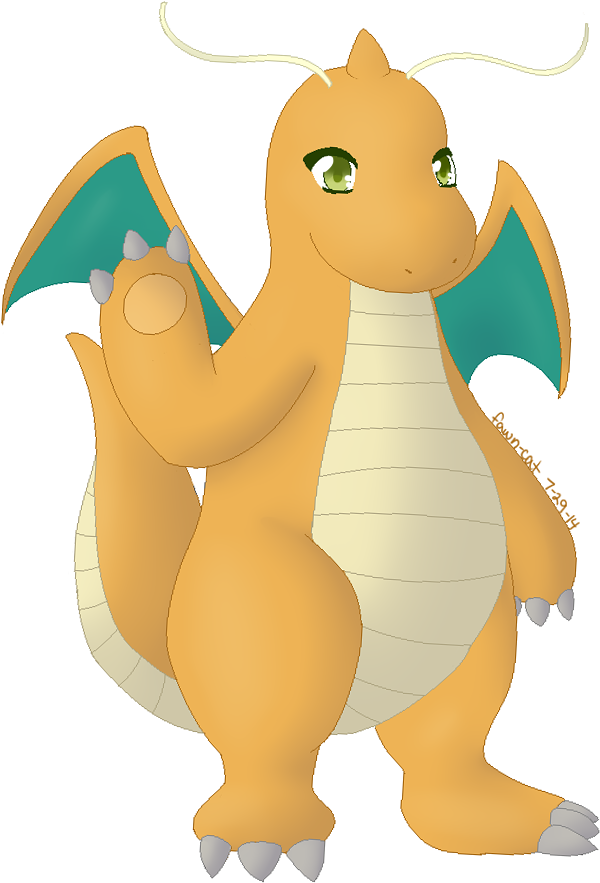 Download Dragonite - Cartoon - Full Size PNG Image - PNGkit