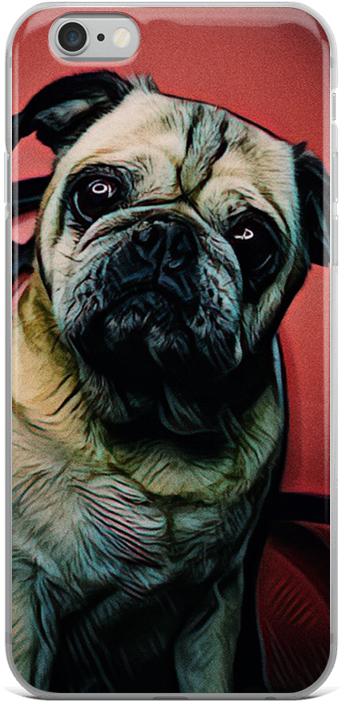Download Pug Phone Case - Pug - Full Size PNG Image - PNGkit