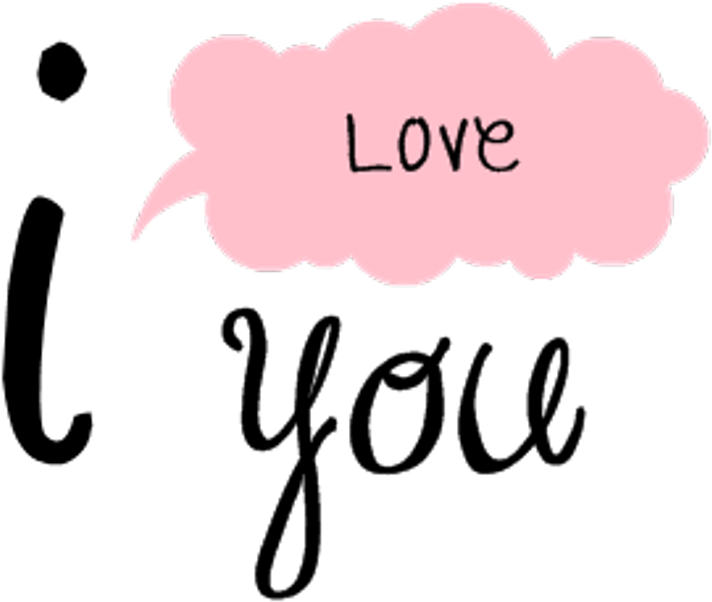 Download I Sticker - Love You Tumblr Png - Full Size PNG Image - PNGkit
