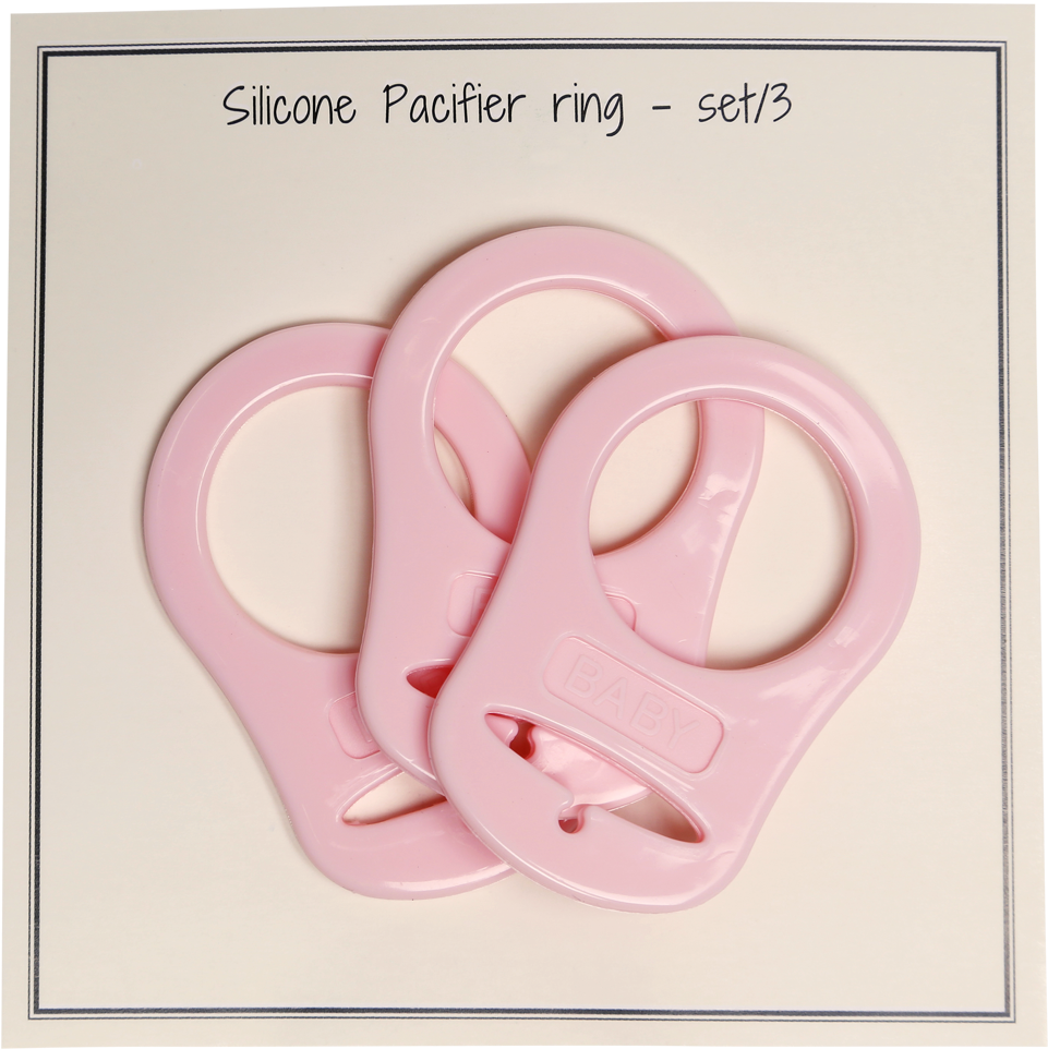 Download Pacifier Ring - Silicone - Set/3 - H48 X W32 Mm - Baby - Lilac ...