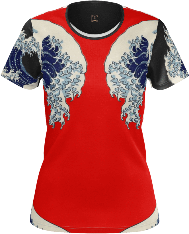 Download Great Waves Of Rising Sun Equil T-shirt - Great Wave Off ...