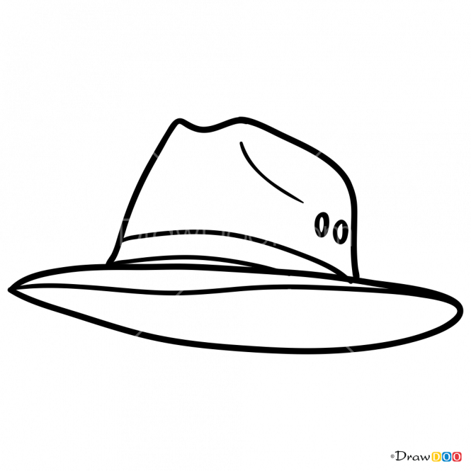 Download How To Draw A Sombrero - Fedora - Full Size PNG Image - PNGkit