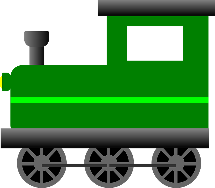 Download 823 X 720 6 - Green Train Clip Art - Full Size PNG Image - PNGkit