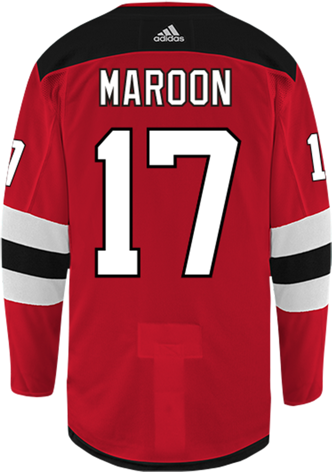 Download Patrick Maroon New Jersey Devils - Adidas - Full Size PNG ...