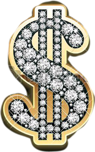 Download Glitter Dollar Sign Png - Full Size PNG Image - PNGkit