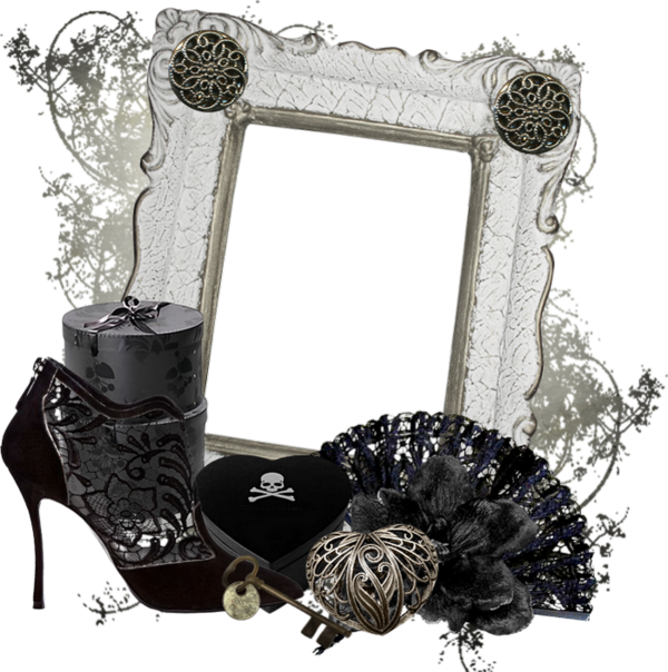 Download Cadre Gothique Png, Tube Halloween - Goth Frames Clusters Png ...