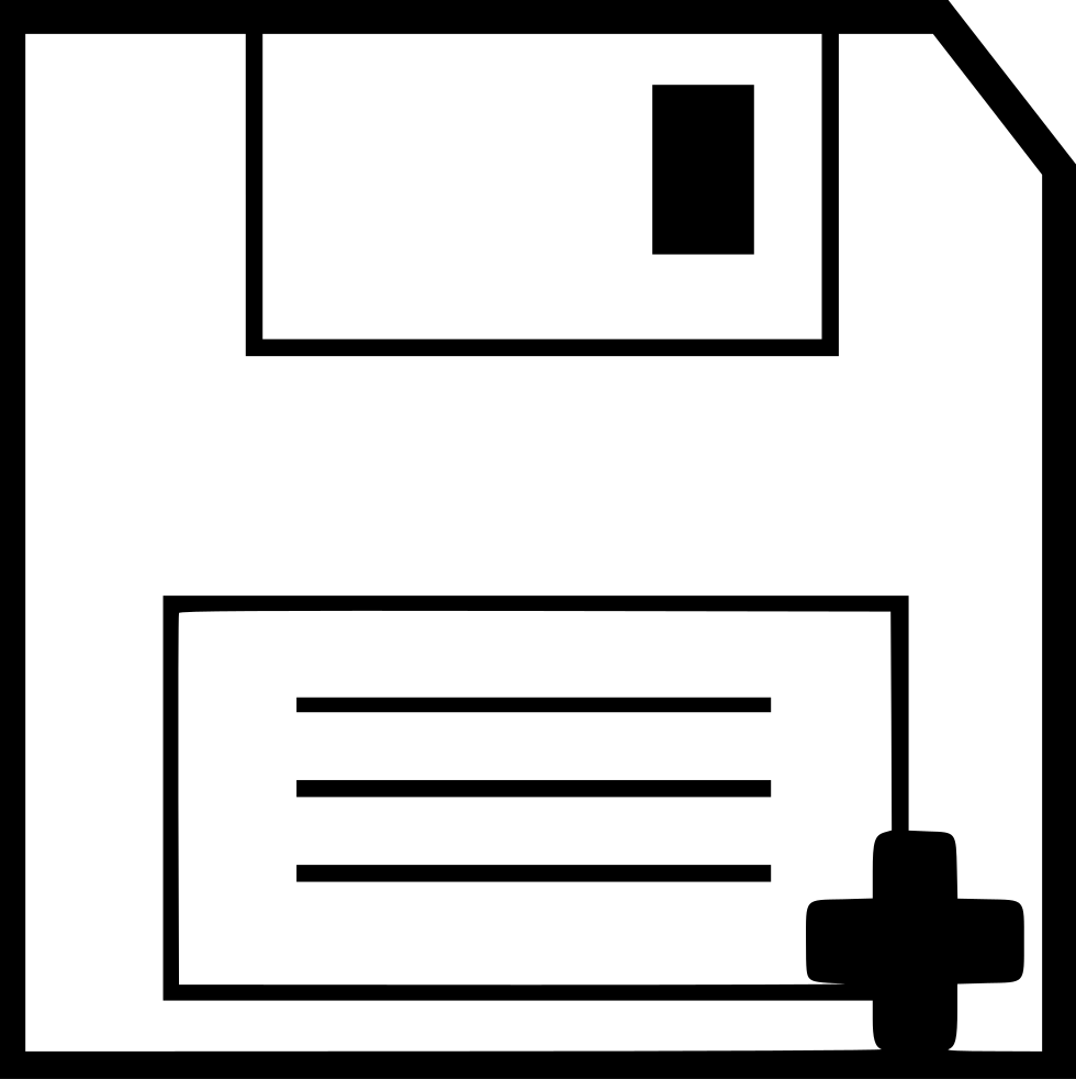 Download Floppy Disk Add - Full Size PNG Image - PNGkit