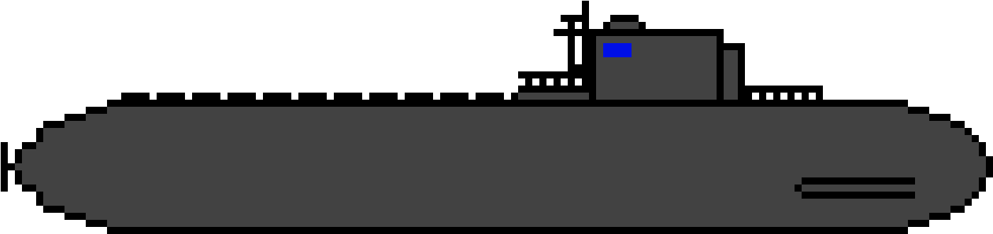 Download This Submarine - Pixel Art Submarine - Full Size PNG Image ...