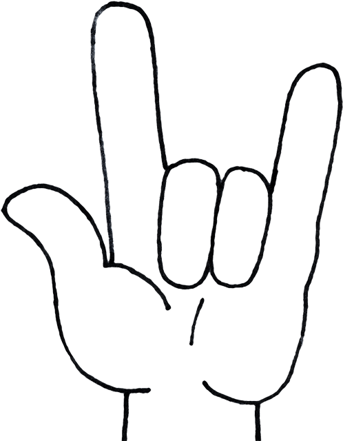Download Hand - Rock Hand Sign Clip Art - Full Size PNG Image - PNGkit