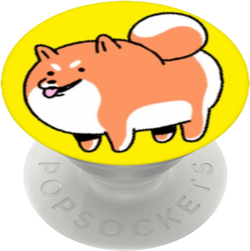Download Aspca Shiba Popsockets Popgrip - Cartoon - Full Size PNG Image ...