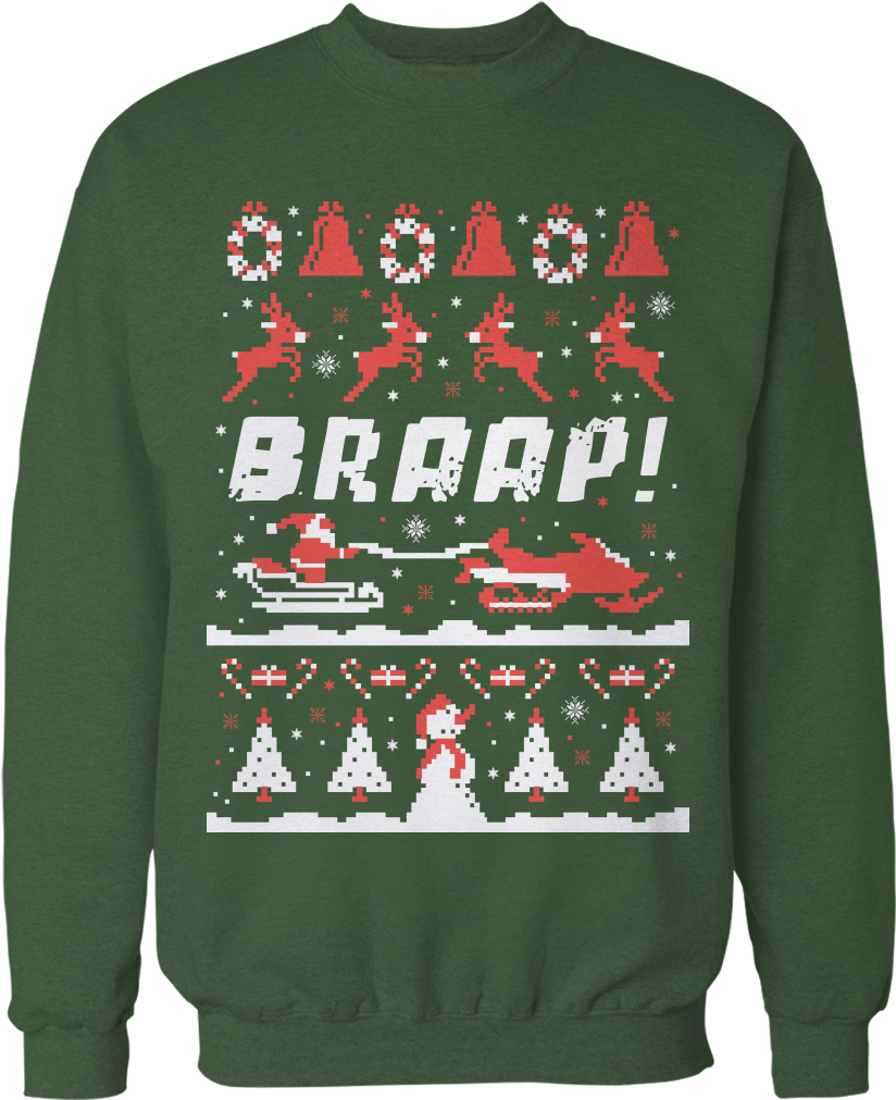 Download Braap Snowmobile Holidays - Gay Ugly Christmas Sweaters - Full ...
