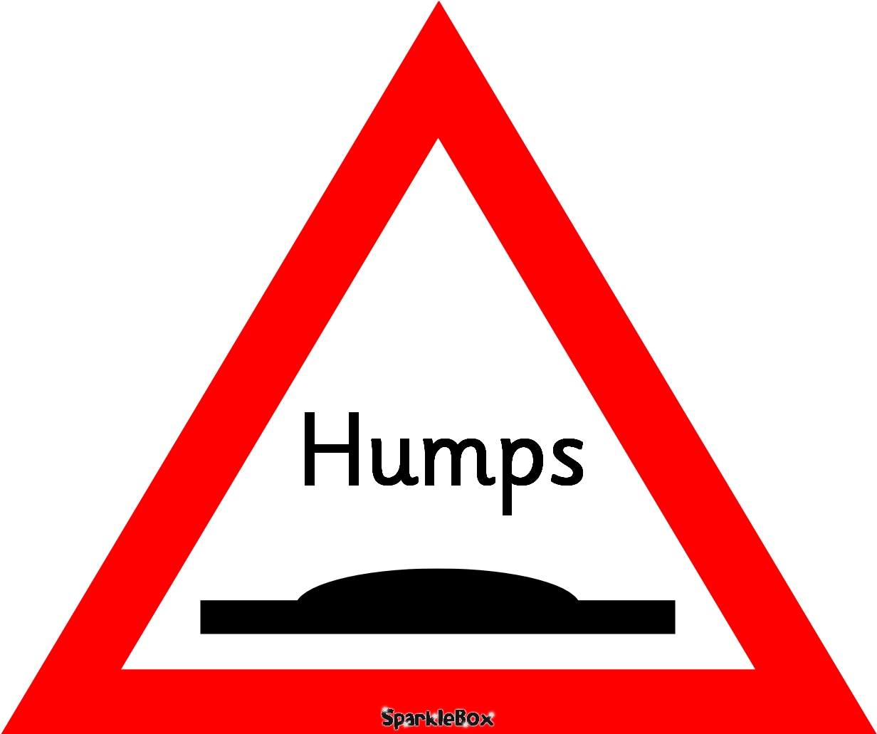 Download Traffic Signs And Their Meanings - Humps In The Road Sign ...