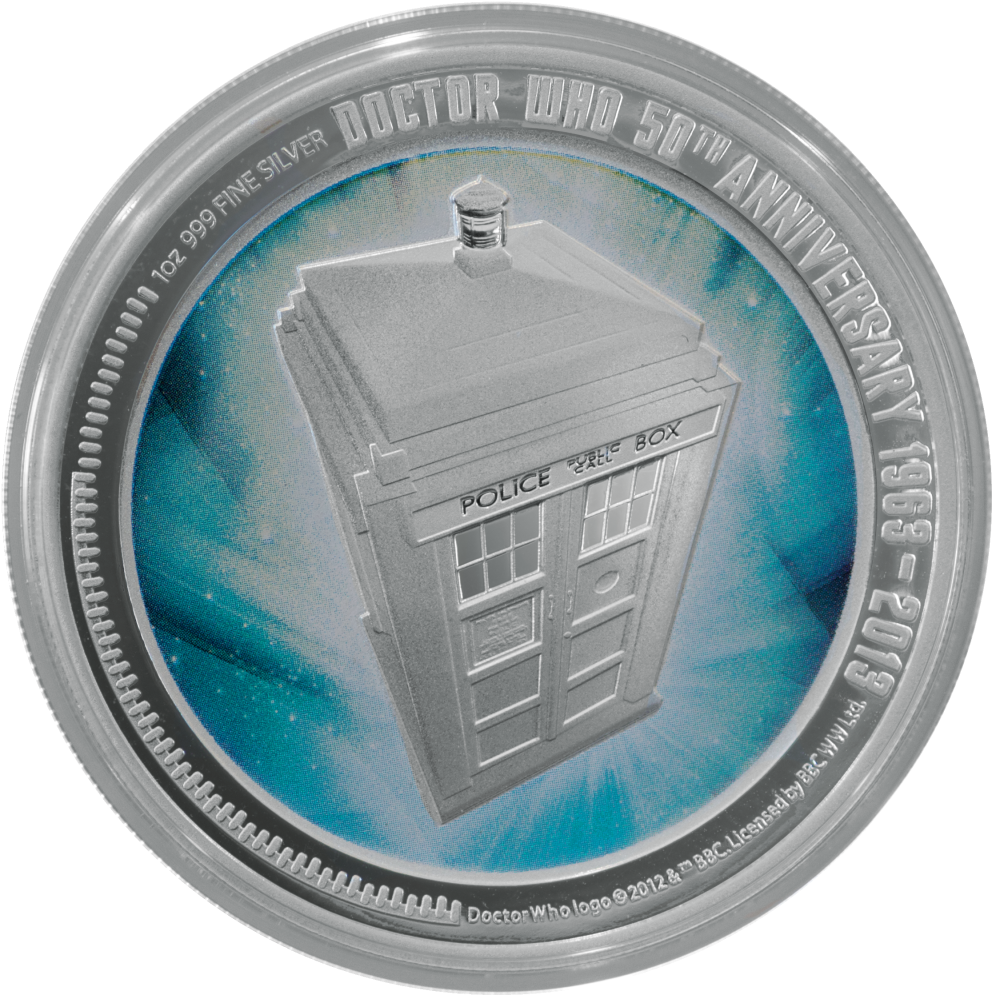Download Doctor Who 50th Anniversary 1oz Silver Coin - Coin - Full Size ...