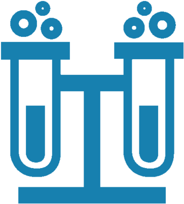 Download Test Tubes Couple - Electric Blue - Full Size PNG Image - PNGkit