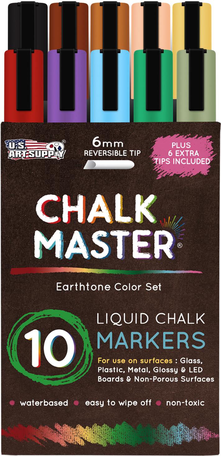 Download 10 Earth Tone Liquid Chalk Marker Set - Liquid Chalk Markers ...
