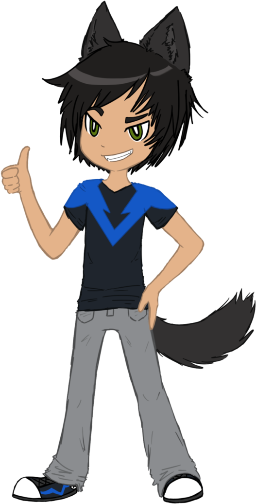Download Collection Of - Anime Wolf Boy Drawing - Full Size PNG Image ...