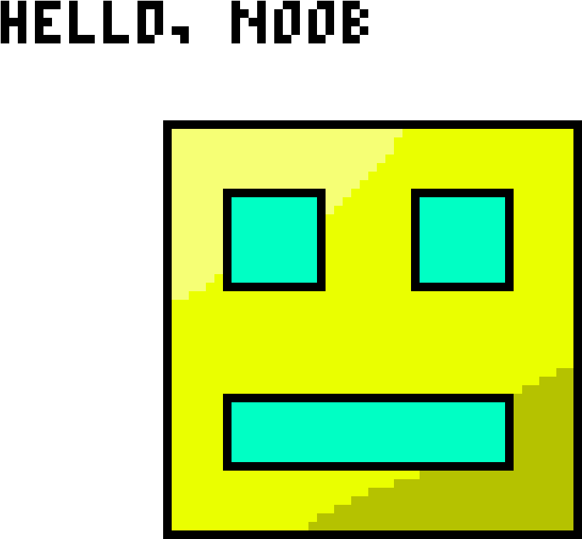 Download Geometry Dash Cube - Full Size PNG Image - PNGkit