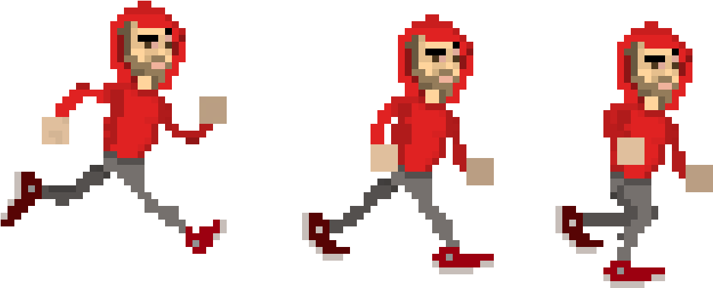 Download Running Man - Pixel Art Running Man - Full Size PNG Image - PNGkit
