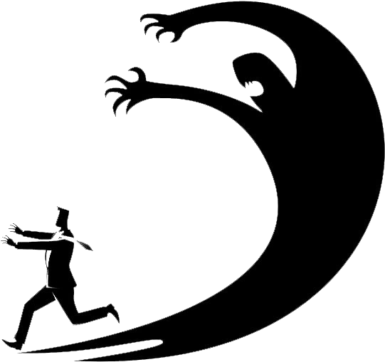 Download 66635840 S Man Running From Shadow Bw Left - Attacchi Di ...