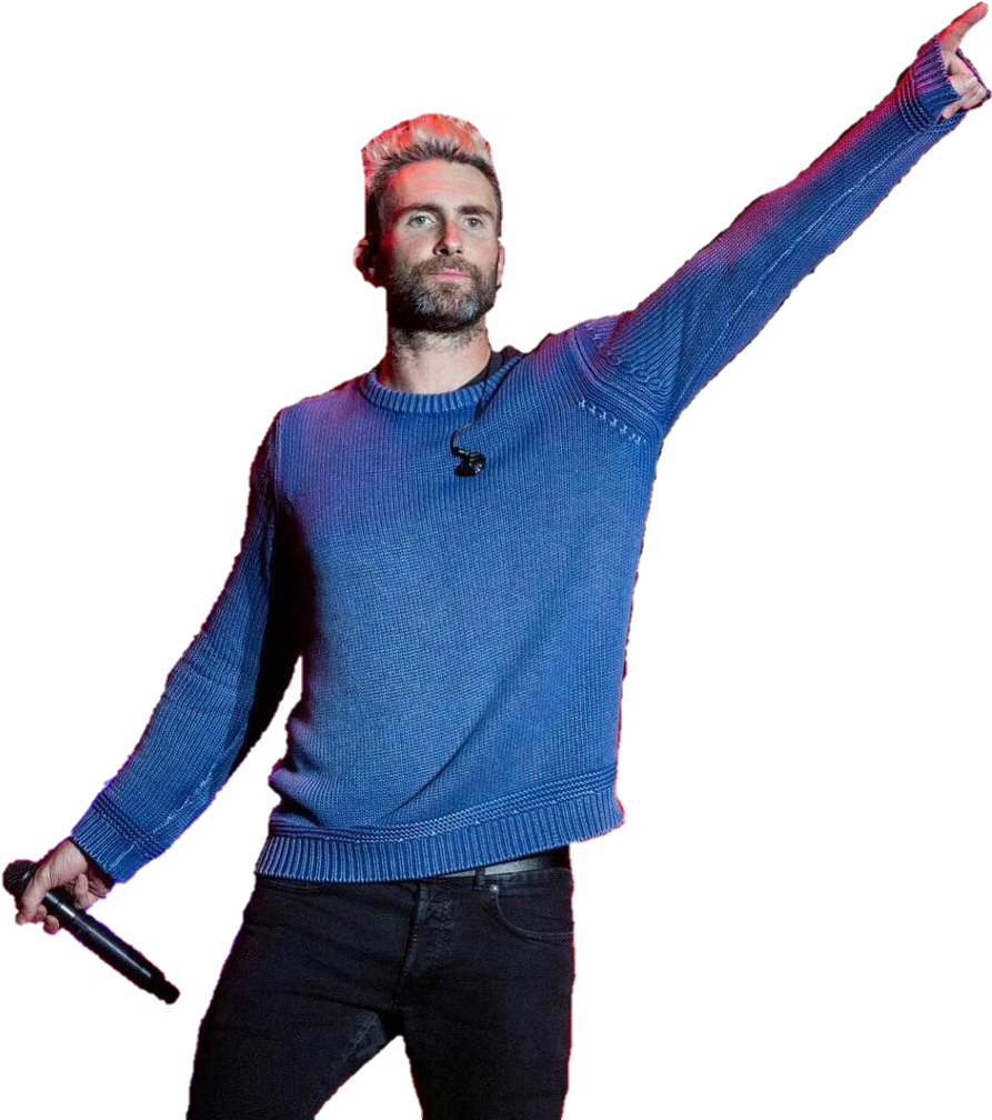 Download Transparent Adamlevine Sticker - Standing - PNGkit