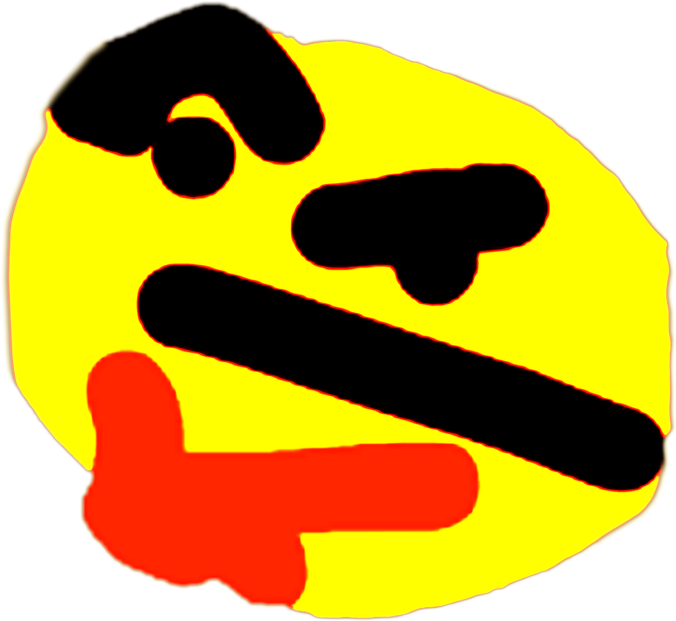 Download Transparent #emoji #hmm #b #deepfry #deepfried #deepfriedmemes ...