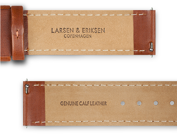 Download 18mm Backside Of Brown Genuine Calf Leather Watch Strap ...