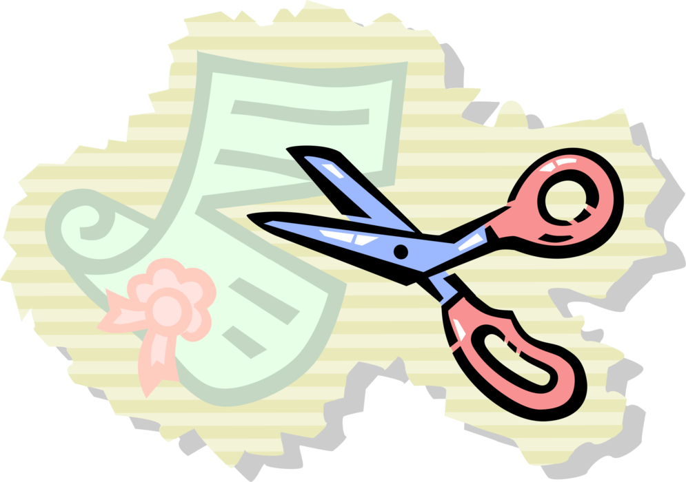 Download Vector Illustration Of Scissors Hand-operated Shearing ...