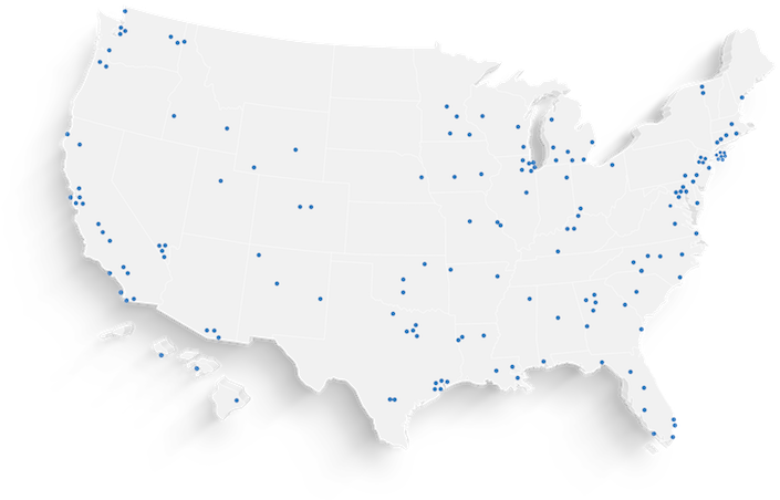 Download Map Of Brookfield Properties Retail Locations - Black Map Of ...