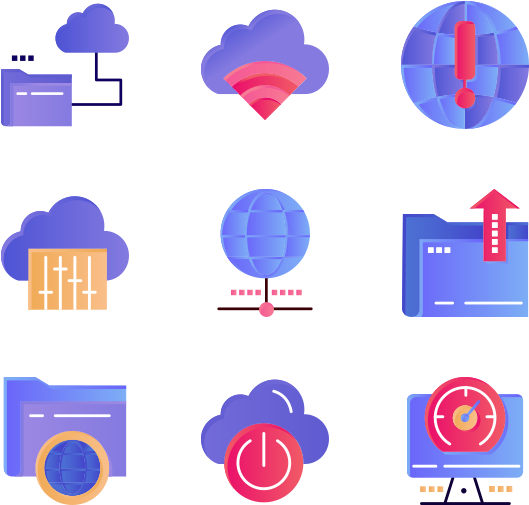 Download Cloud Data, Technology And Network Technology - Full Size PNG ...